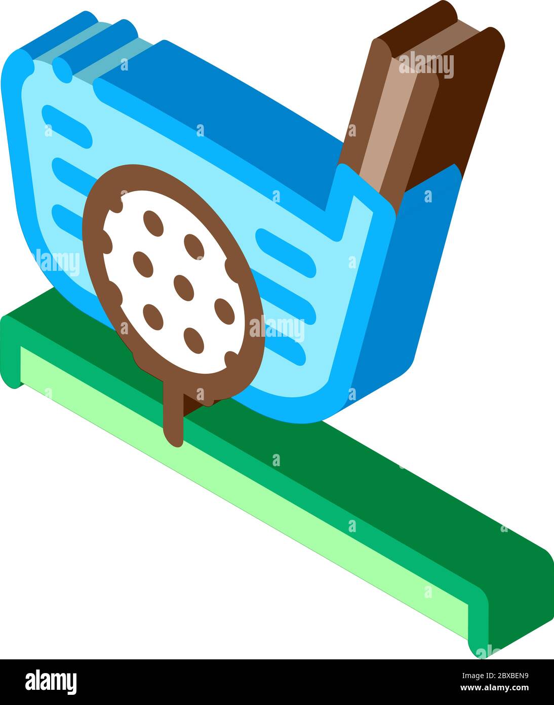 Golf Putter Ball isometric icon vector illustration Stock Vector Image ...