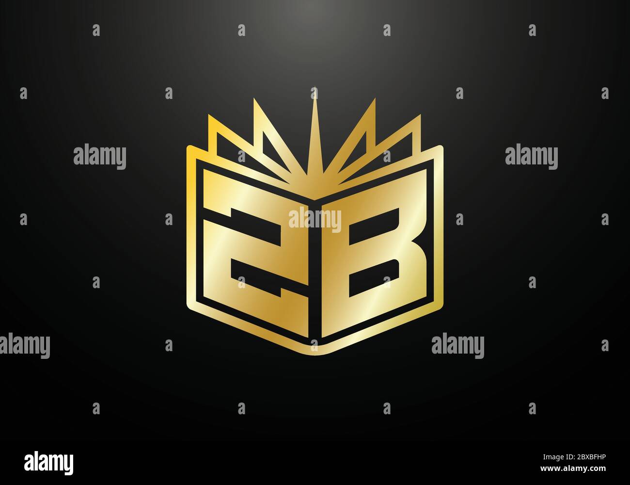 Initial Monogram Letter Z B Logo Design Vector Template. Graphic ...