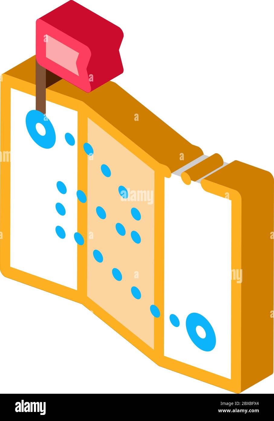 Topography Geodetic Tool isometric icon vector illustration Stock ...