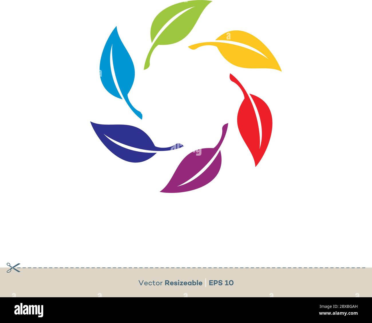 Green Leaves Vector Logo Template Illustration Design. Vector EPS 10 ...