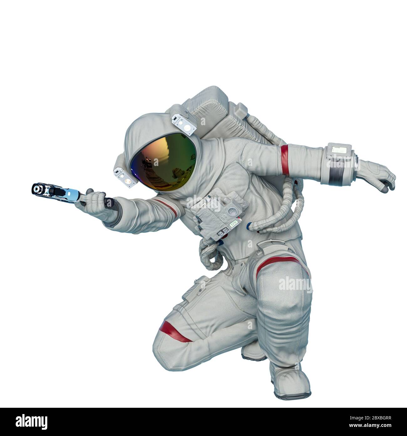 Astronaut kneel sci fi hi-res stock photography and images - Alamy