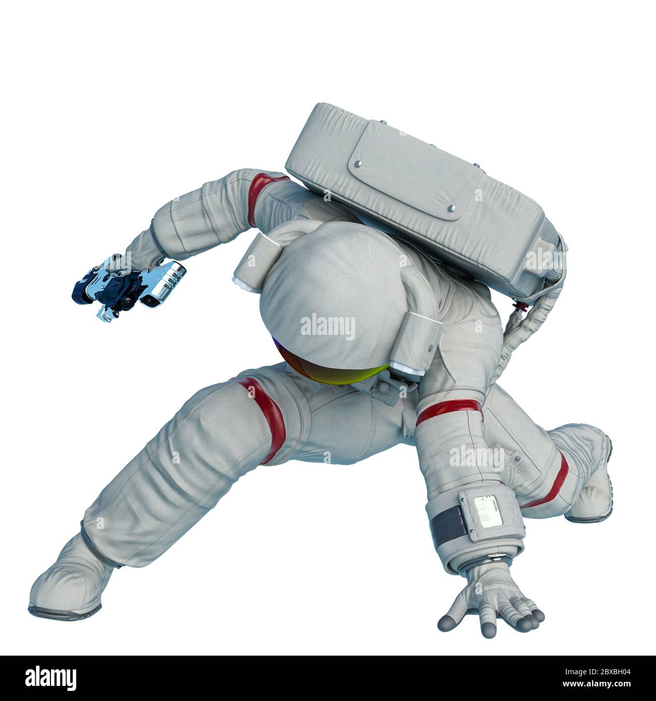 astronaut on hand ready to shoot, 3d illustration Stock Photo - Alamy