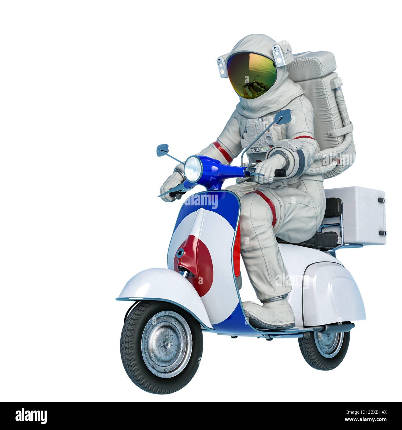 astronaut the delivery guy, 3d illustration Stock Photo - Alamy
