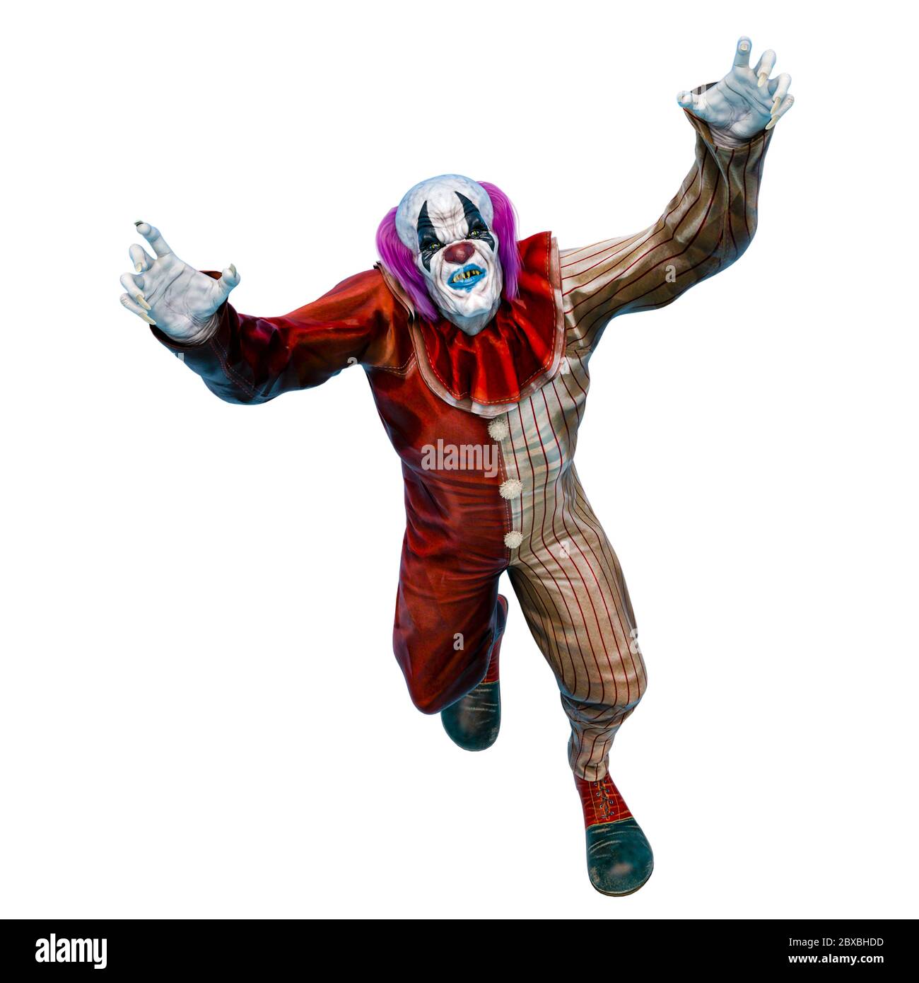 clown is jumping. This joker in clipping path is very useful for yours ...