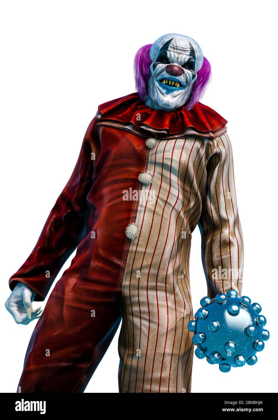 clown is waiting for you with the bludgeon weapon on his hand. This not ...