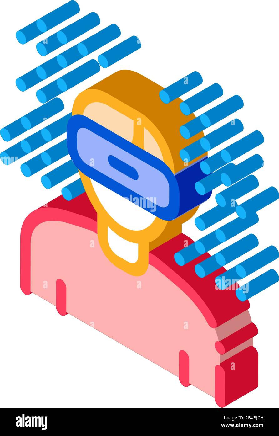Human Vr Glasses isometric icon vector illustration Stock Vector Image ...