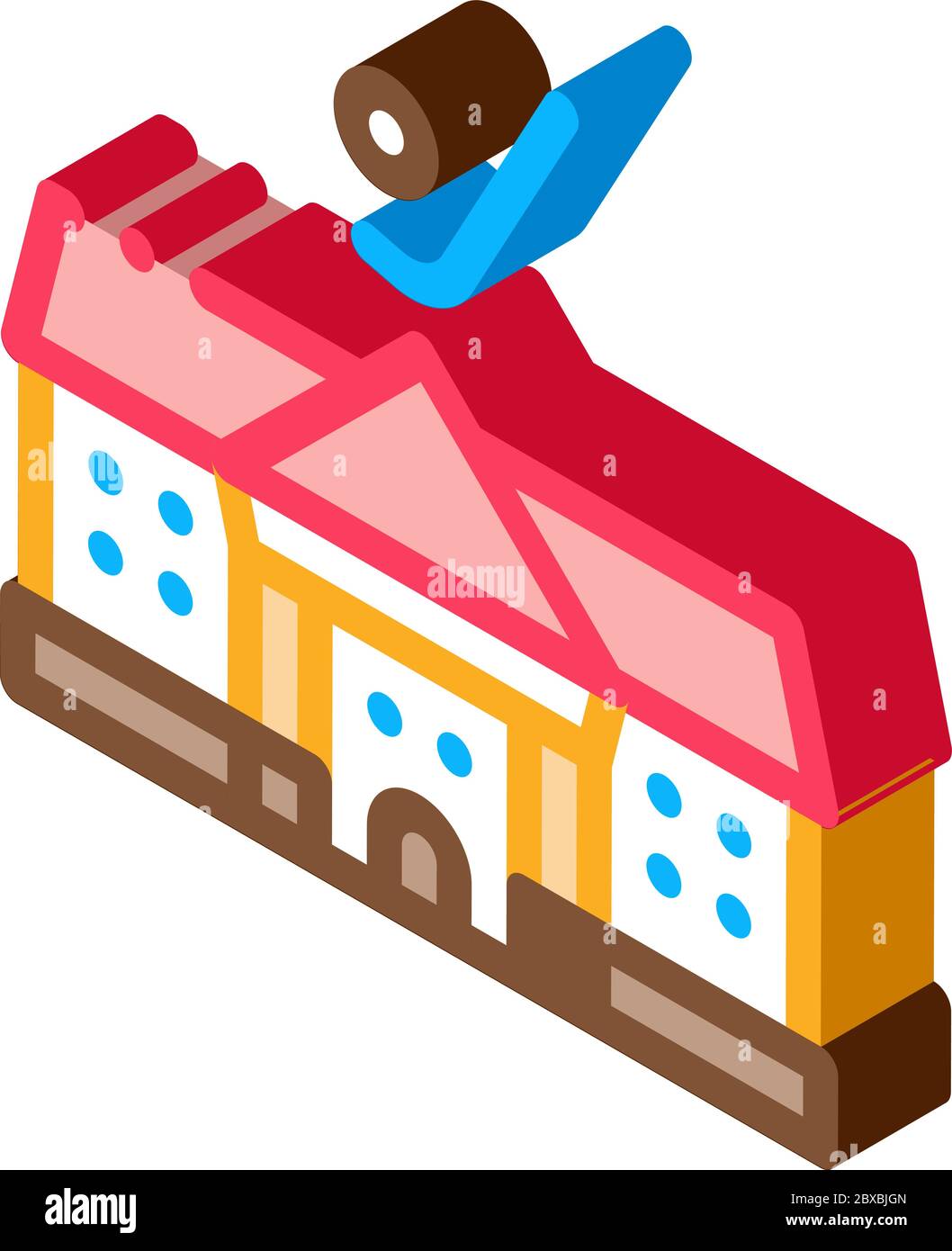 Golf Club House isometric icon vector illustration Stock Vector Image ...