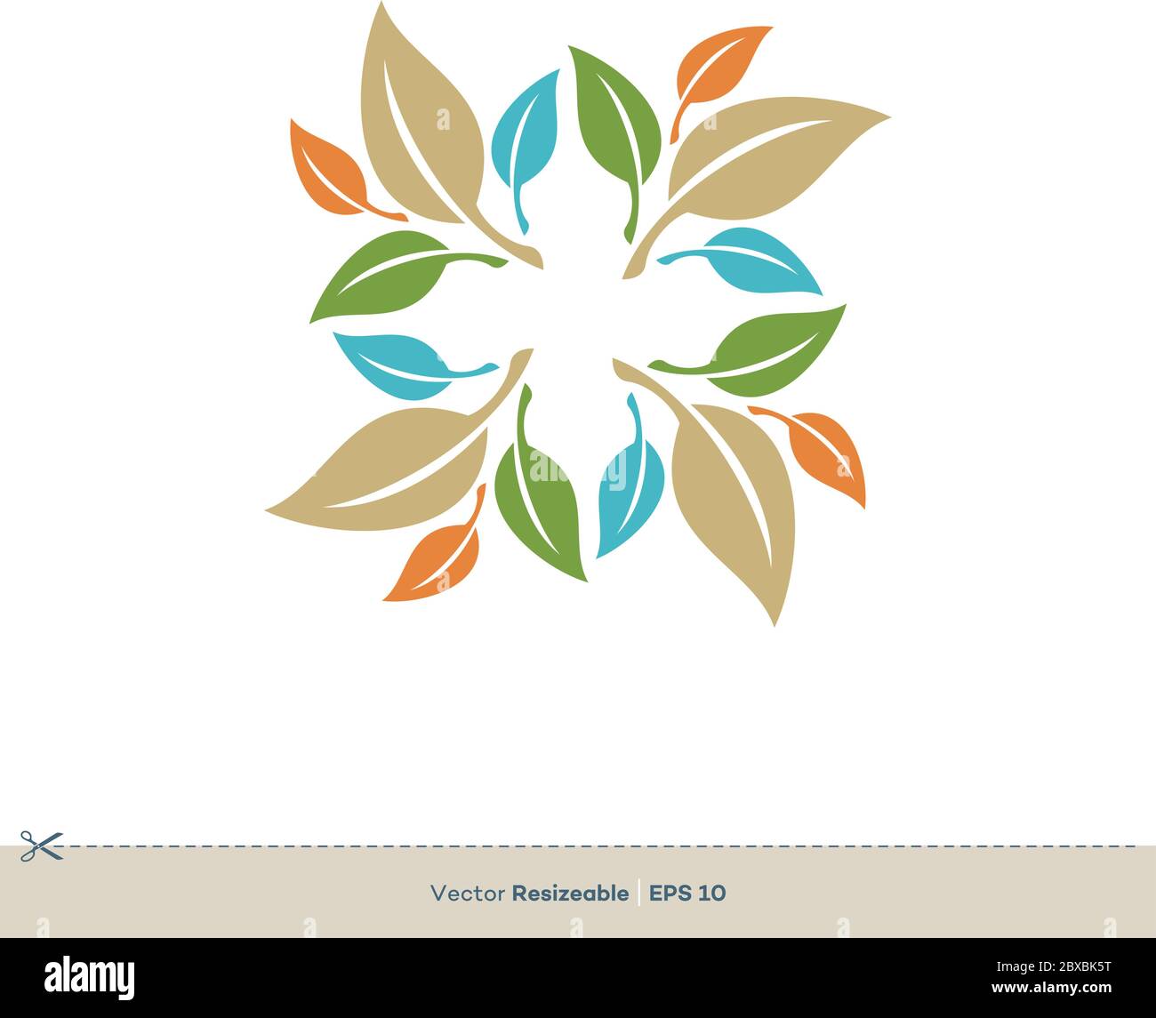 Green Leaves Vector Logo Template Illustration Design. Vector EPS 10 ...