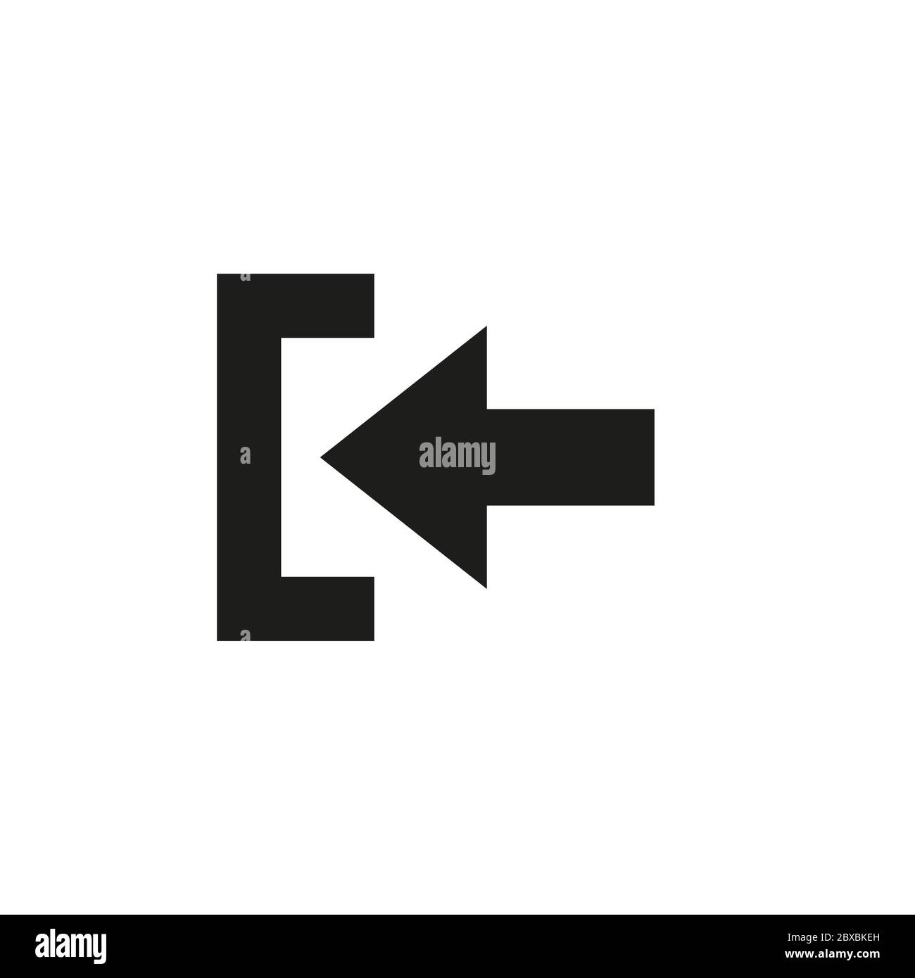 Icon of entrance or log in sign.entrance vector icon , Lorem ipsum Flat ...