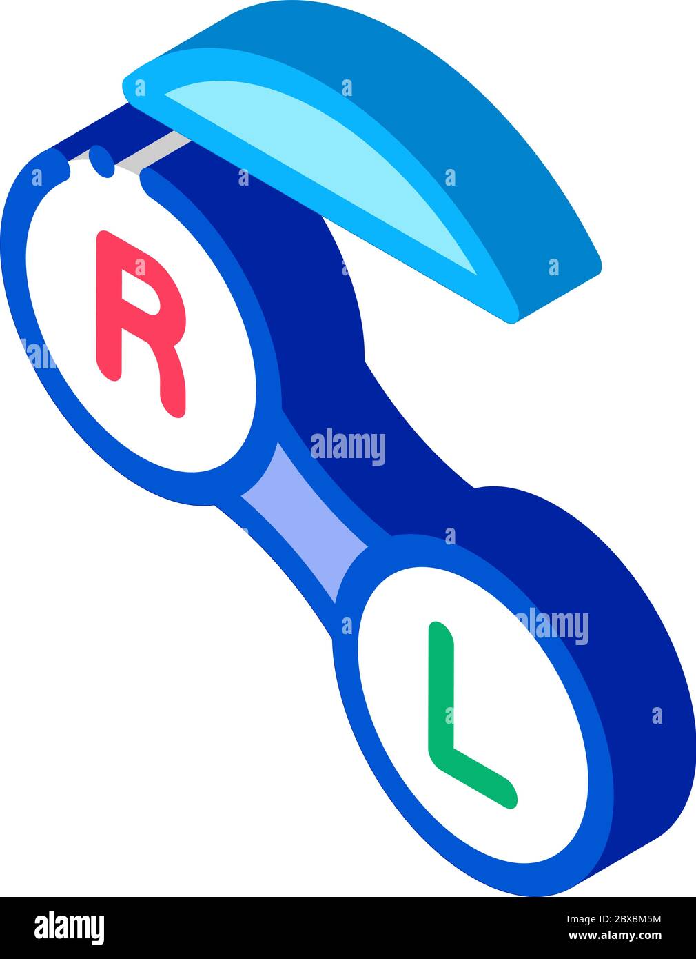 Improved Vision Contact Lens isometric icon vector illustration Stock ...