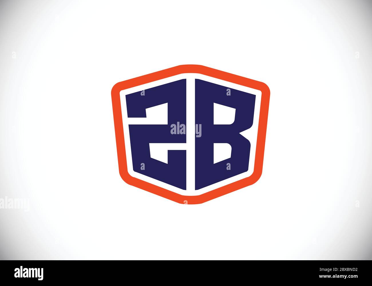 Initial Monogram Letter Z B Logo Design Vector Template. Graphic ...
