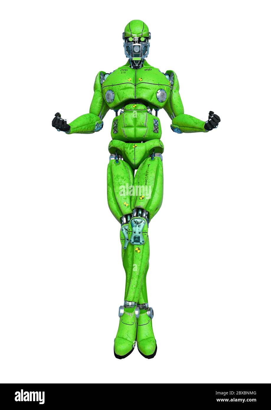 test machine is floating. This dummy test doll in clipping path is very ...