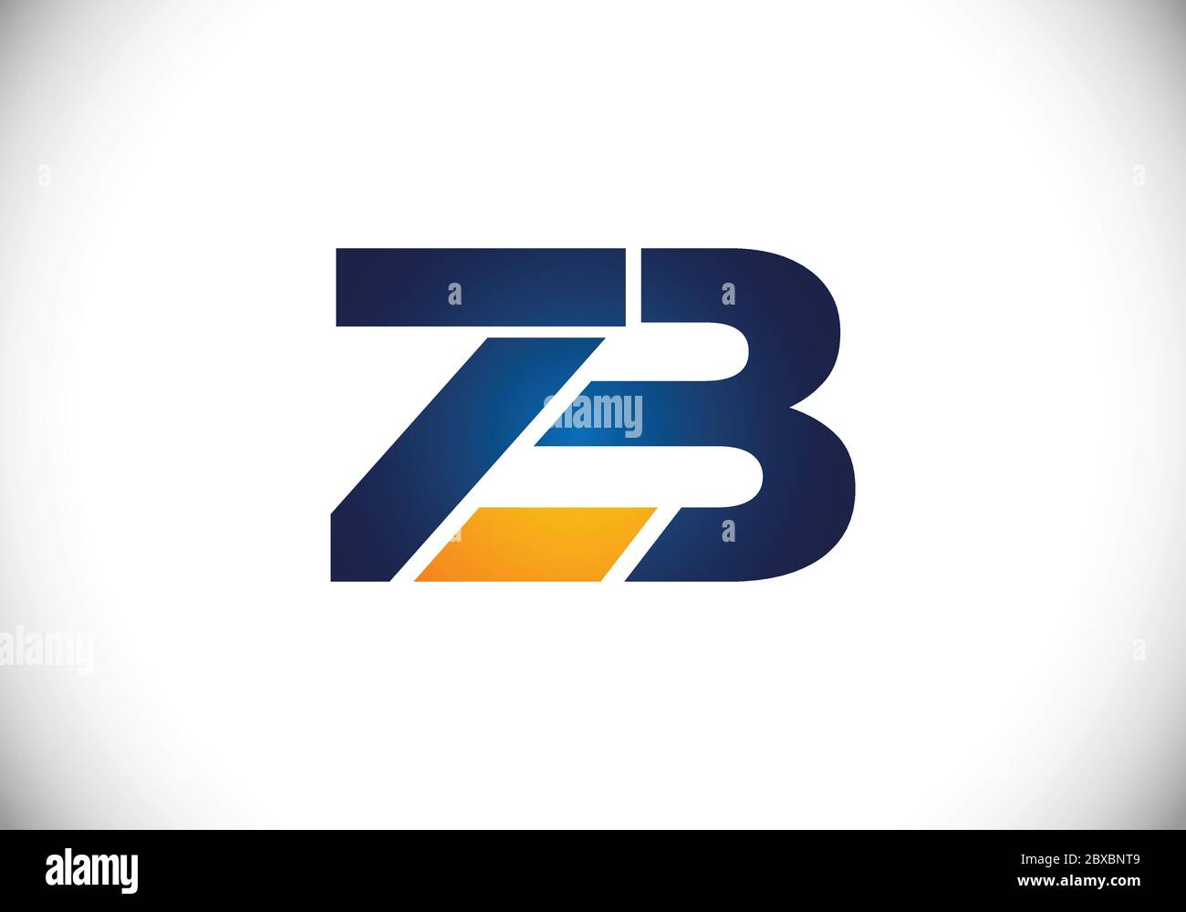 Initial Monogram Letter Z B Logo Design Vector Template. Graphic ...