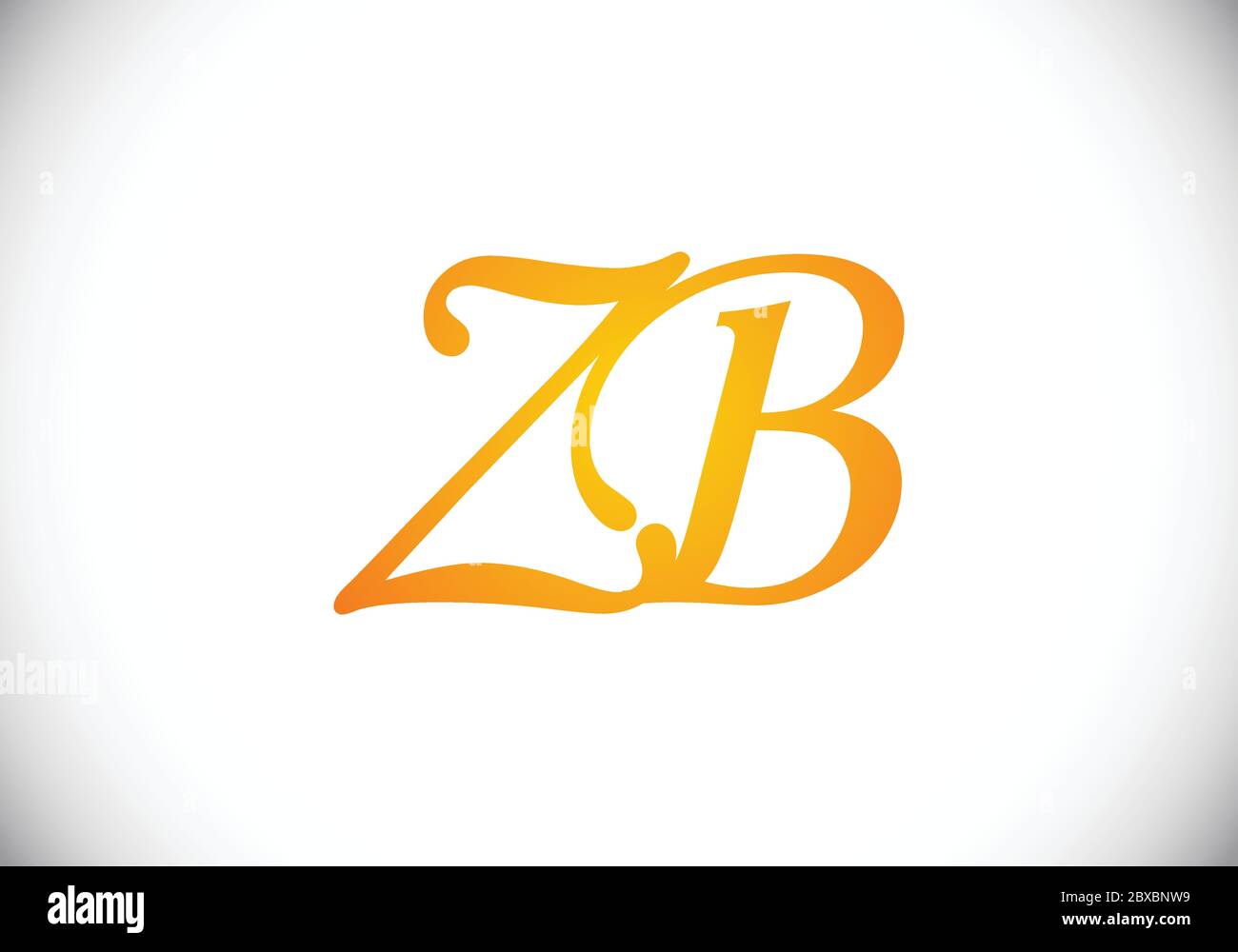 Initial Monogram Letter Z B Logo Design Vector Template. Graphic ...