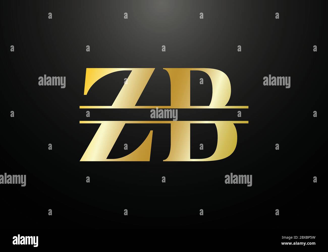 Initial Monogram Letter Z B Logo Design Vector Template. Graphic ...