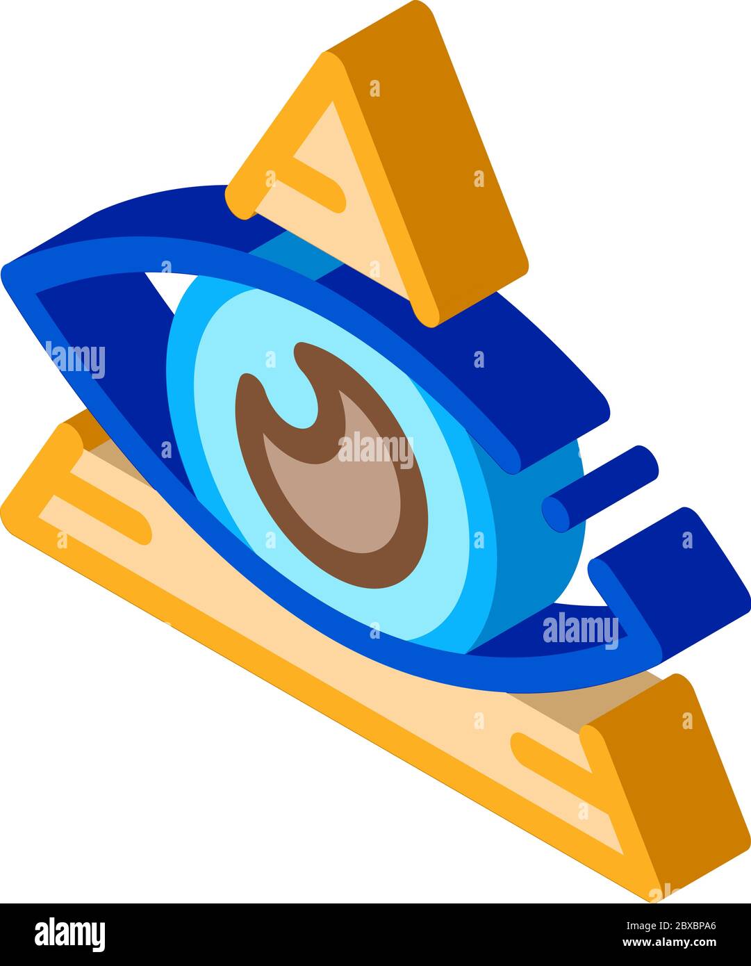 All-seeing Eye Icon Vector Outline Illustration Stock Vector Image ...