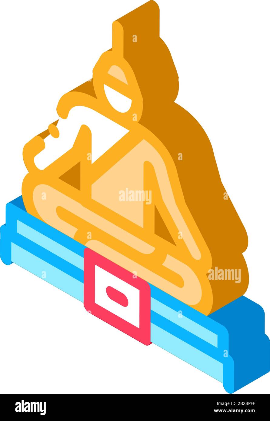 Buddha Thai Religion Statue isometric icon vector illustration Stock ...