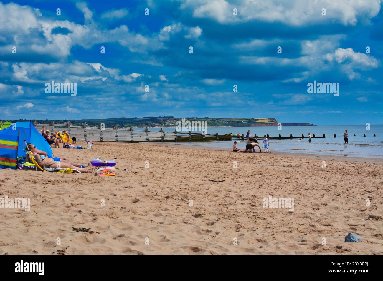 Beautiful beach in Devon, England Stock Photo - Alamy