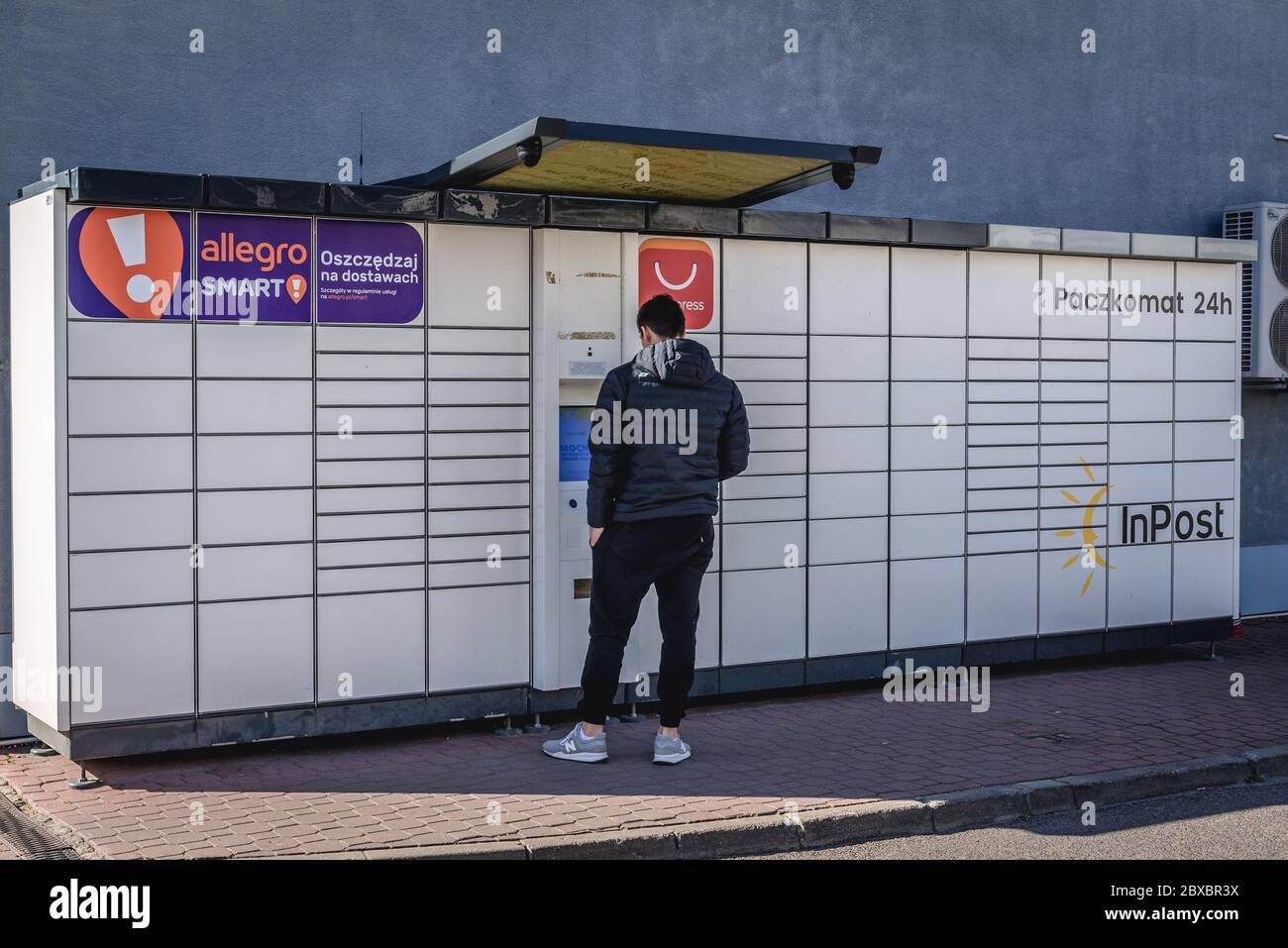 InPost parcel lockers in Warsaw, the company recommends contactless ...