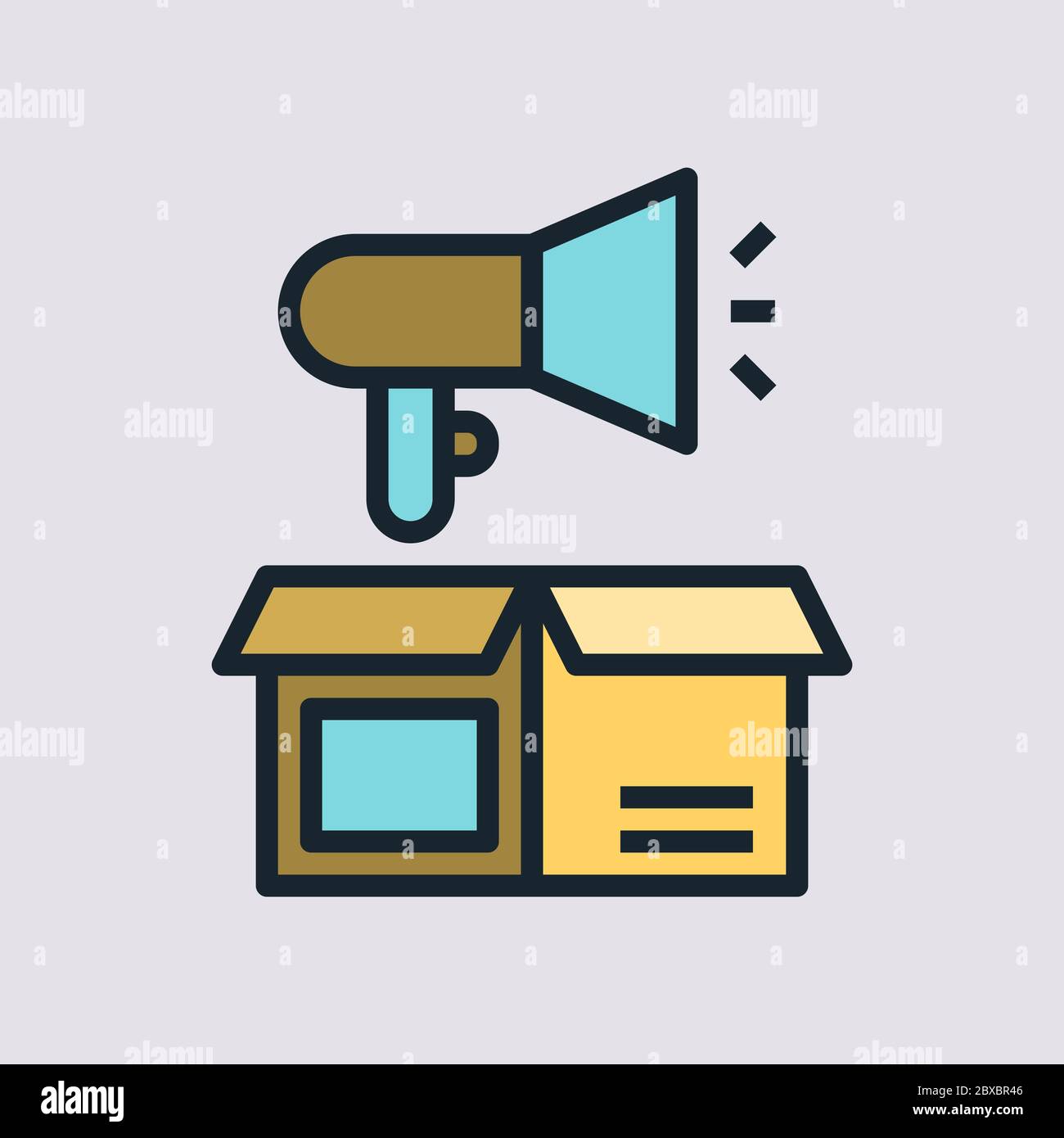 Package campaign Stock Vector Images - Alamy