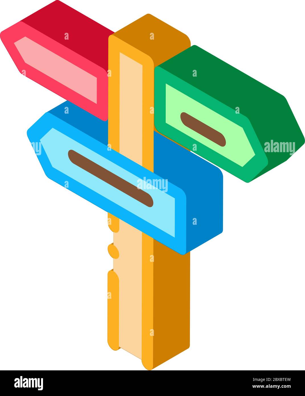 Topographic Landscape Map isometric icon vector illustration Stock ...