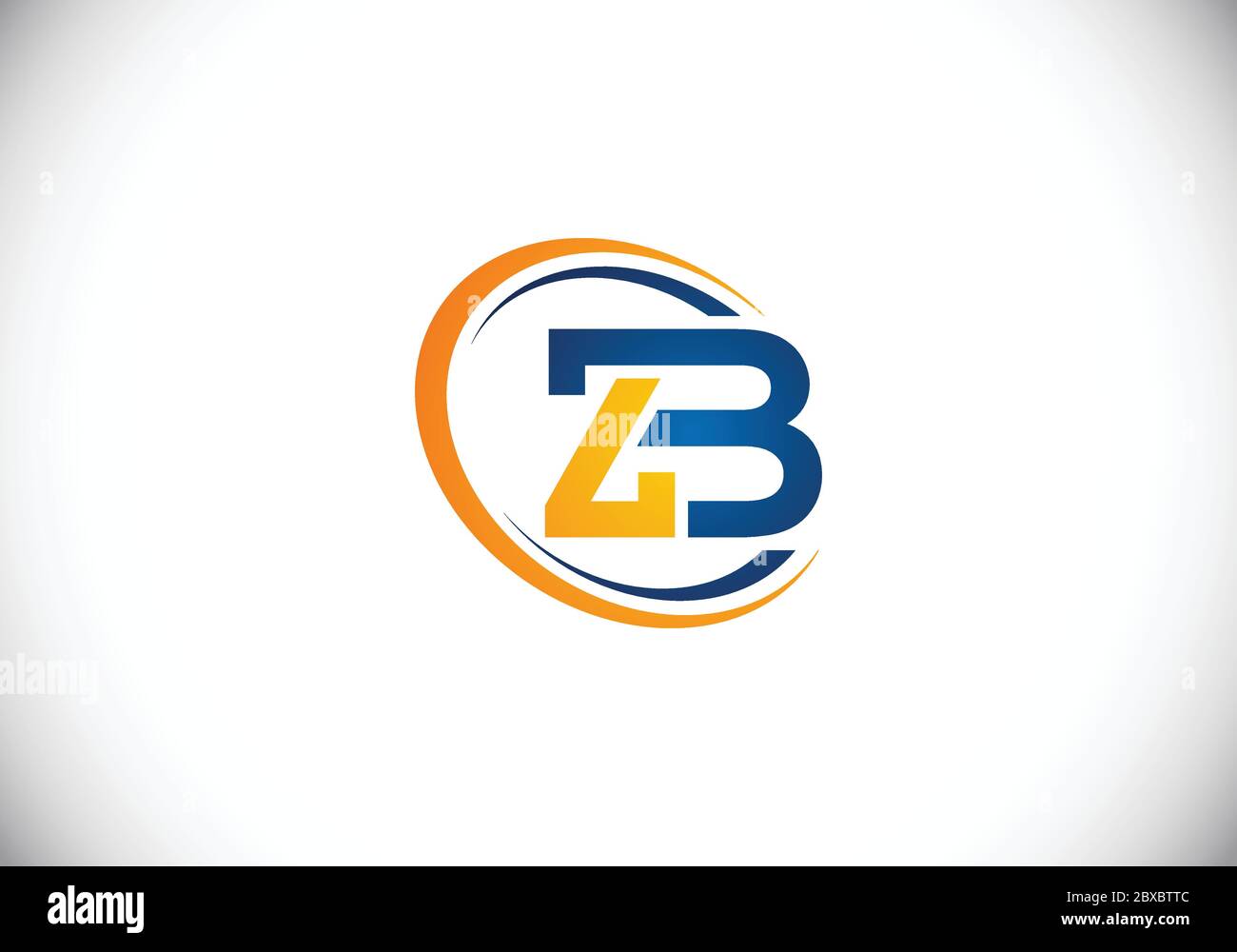 Initial Monogram Letter Z B Logo Design Vector Template. Graphic ...