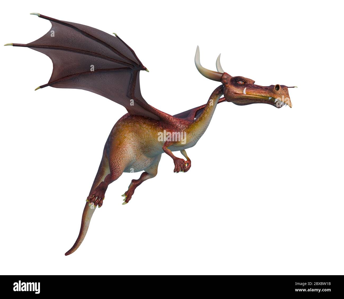 dragon cartoon thinking. This cute monster in clipping path is very ...