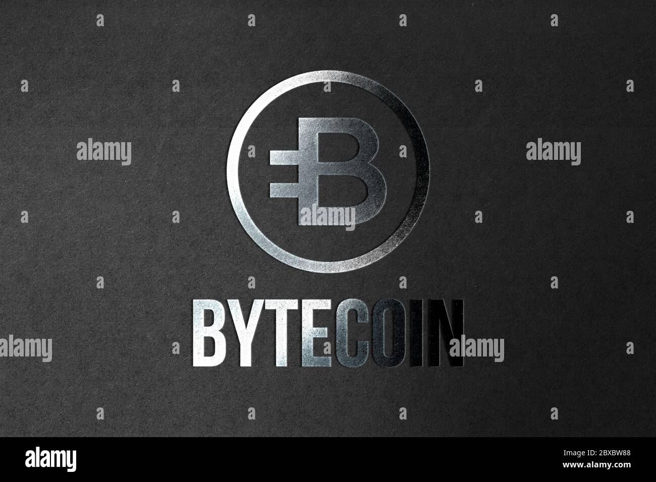 3D illustration Byte coin cryptocurrency and modern banking concept ...