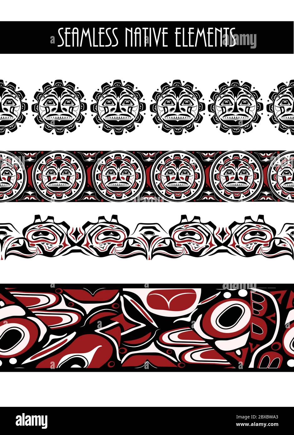 abstract background native north american set Stock Vector Image & Art ...