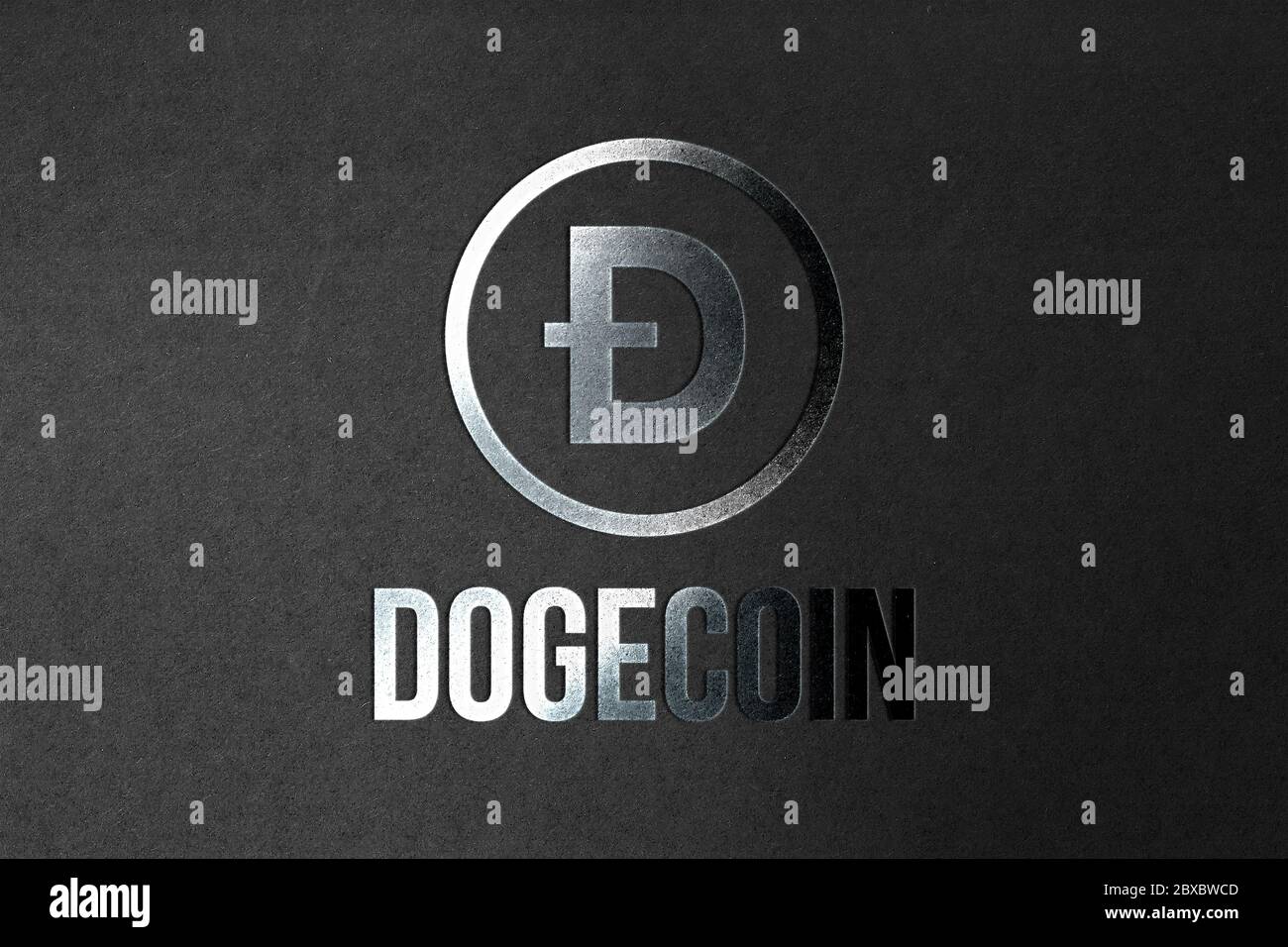 3D illustration Dodge coin cryptocurrency and modern banking concept ...