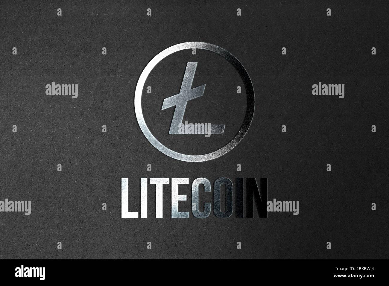 3D illustration Lite coin cryptocurrency and modern banking concept ...