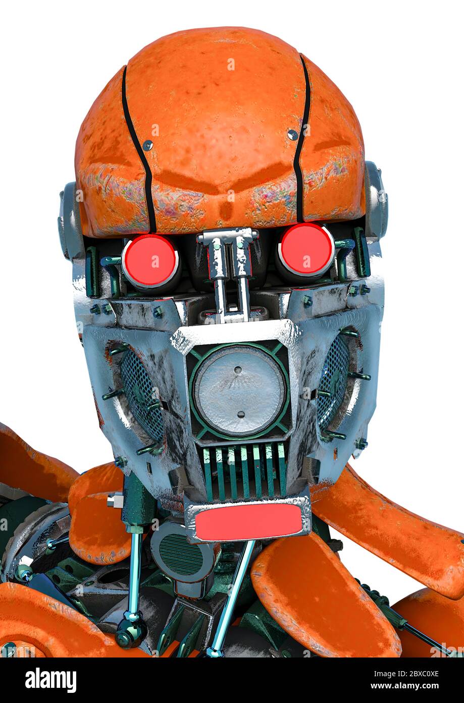 test machine portrait. This dummy test doll in clipping path is very ...