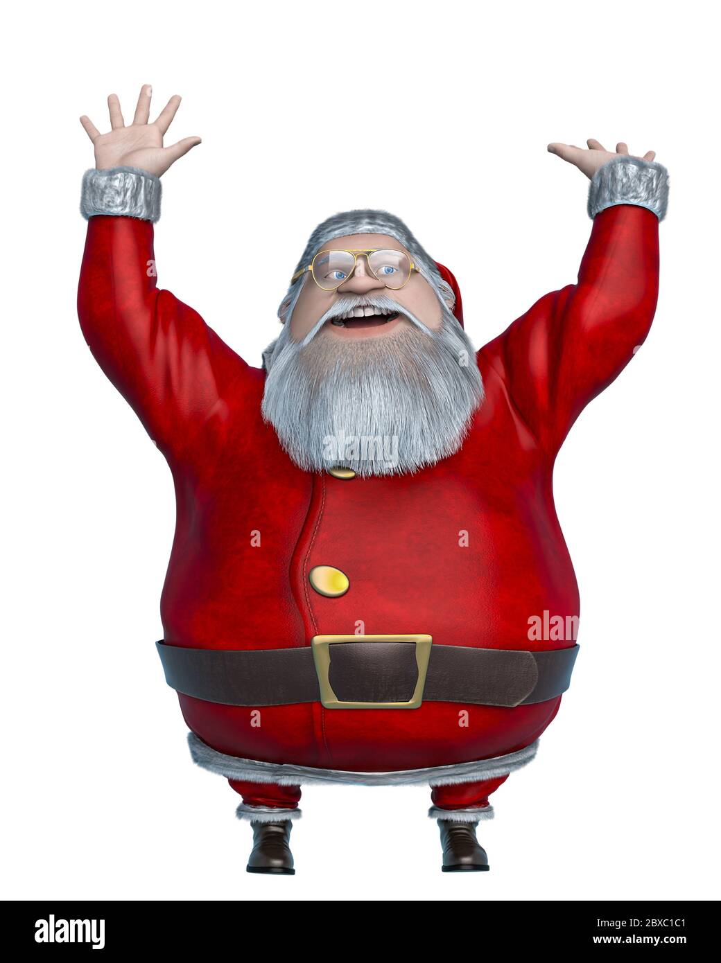 santa claus cartoon is here. This old guy in clipping path is very ...