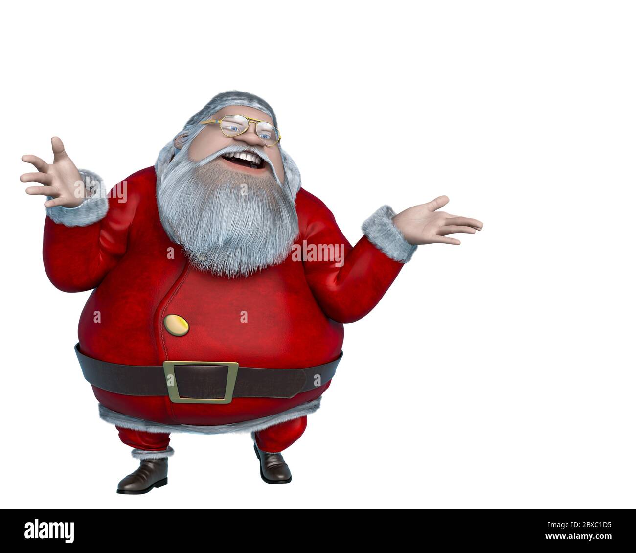 santa claus cartoon laughing. This old guy in clipping path is very ...