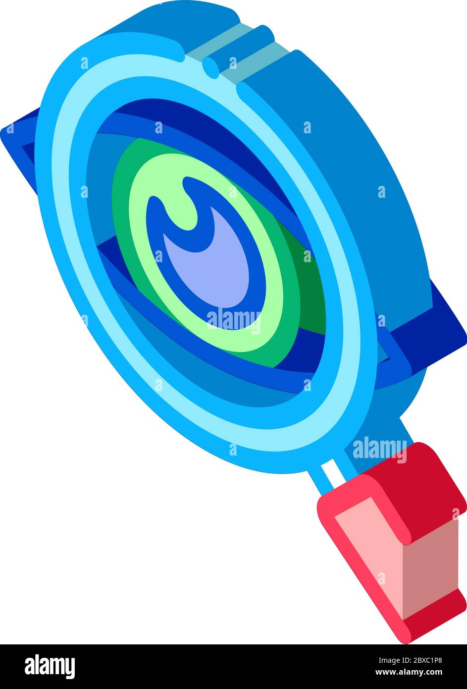 Eye Optical Investigation isometric icon vector illustration Stock ...