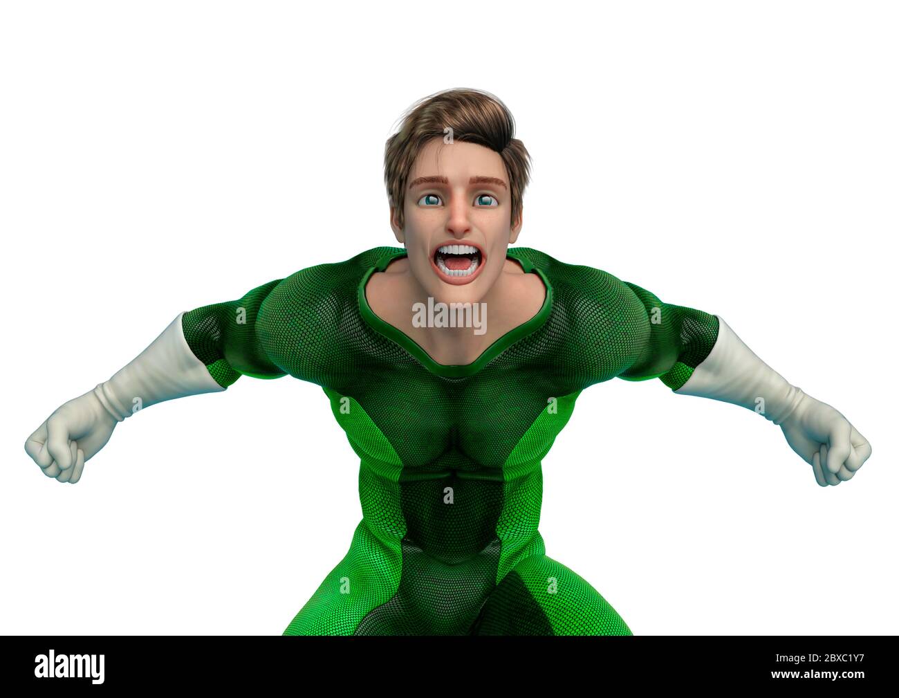 super power hero cartoon. This guy in clipping path is very useful for ...