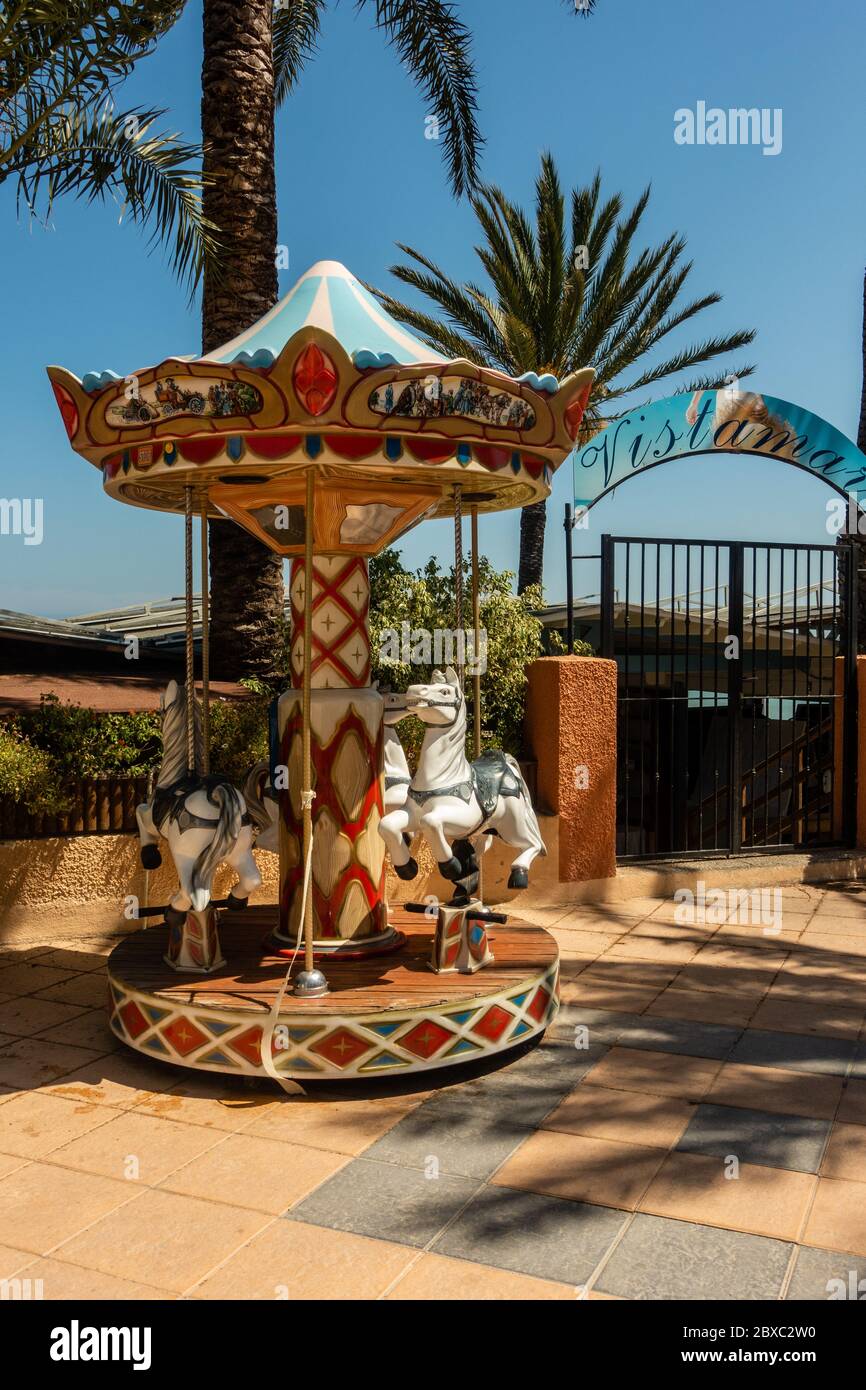 childrens roundabout item Stock Photo - Alamy