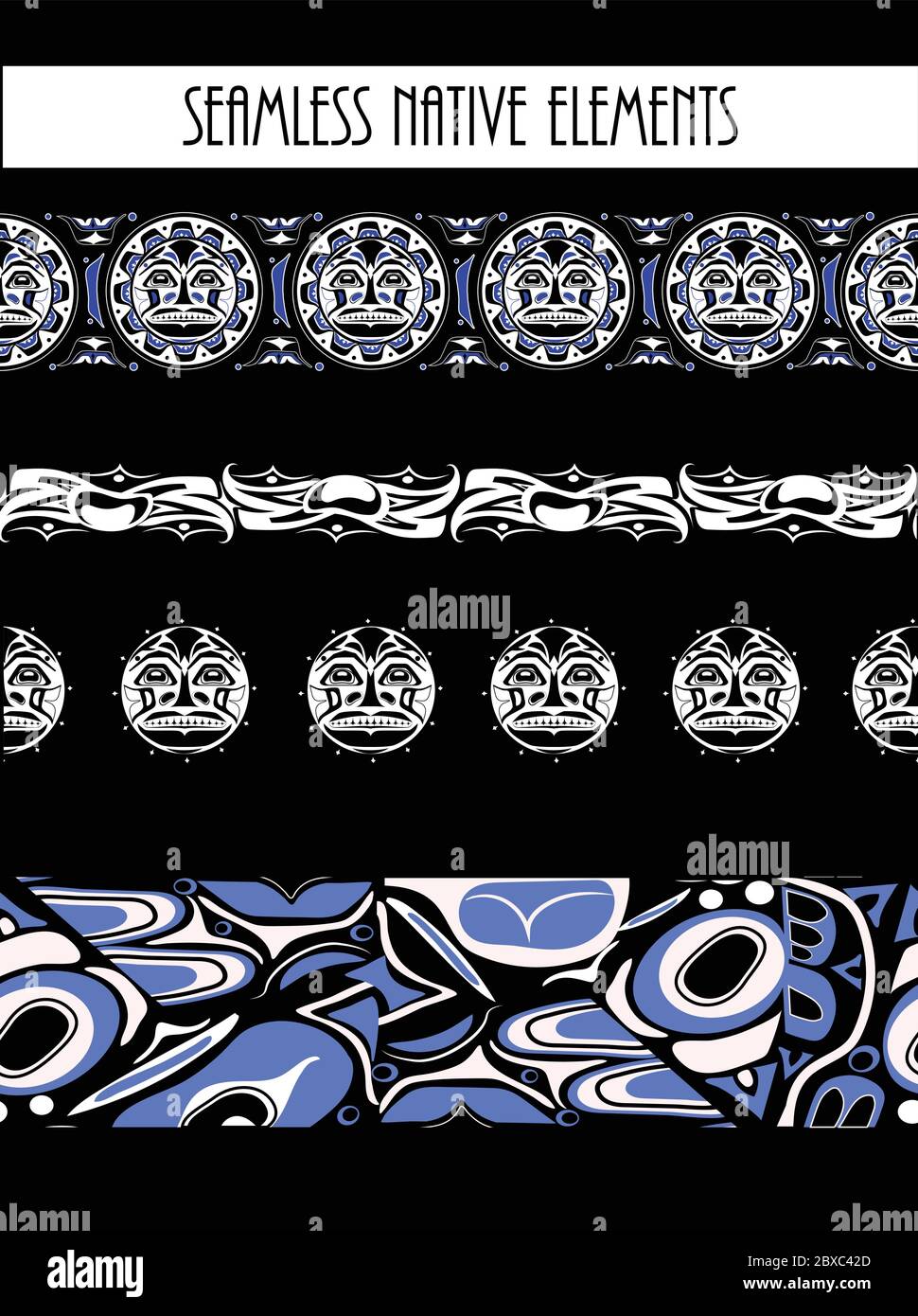 abstract background native north american set Stock Vector Image & Art ...