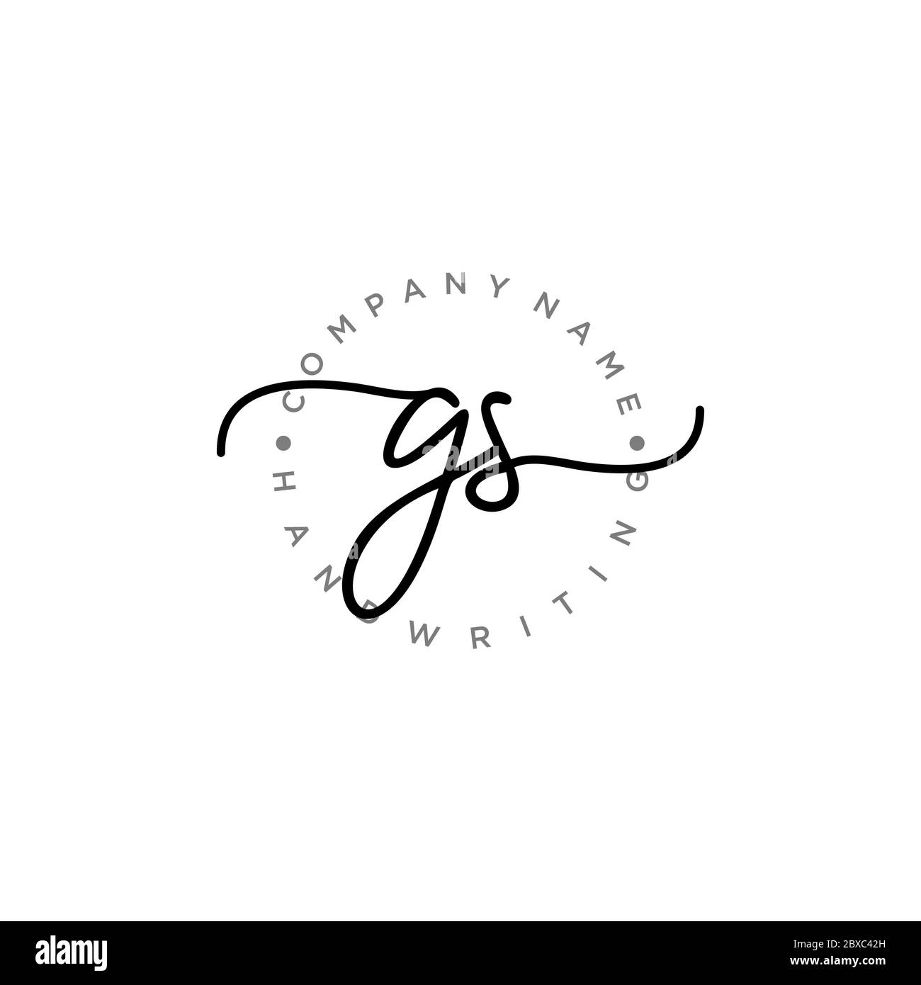Gs initials logo hi-res stock photography and images - Alamy