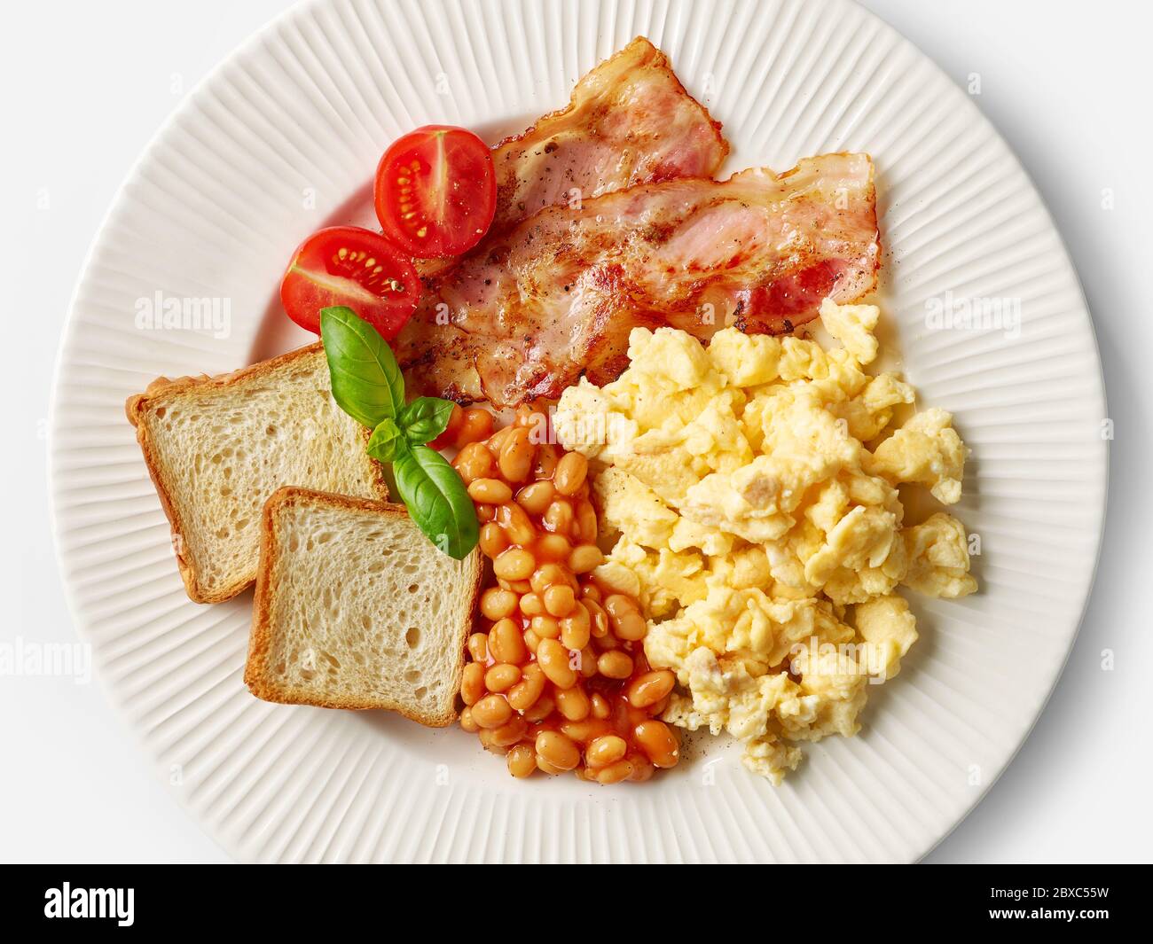 Top view breakfast plate hi-res stock photography and images - Alamy