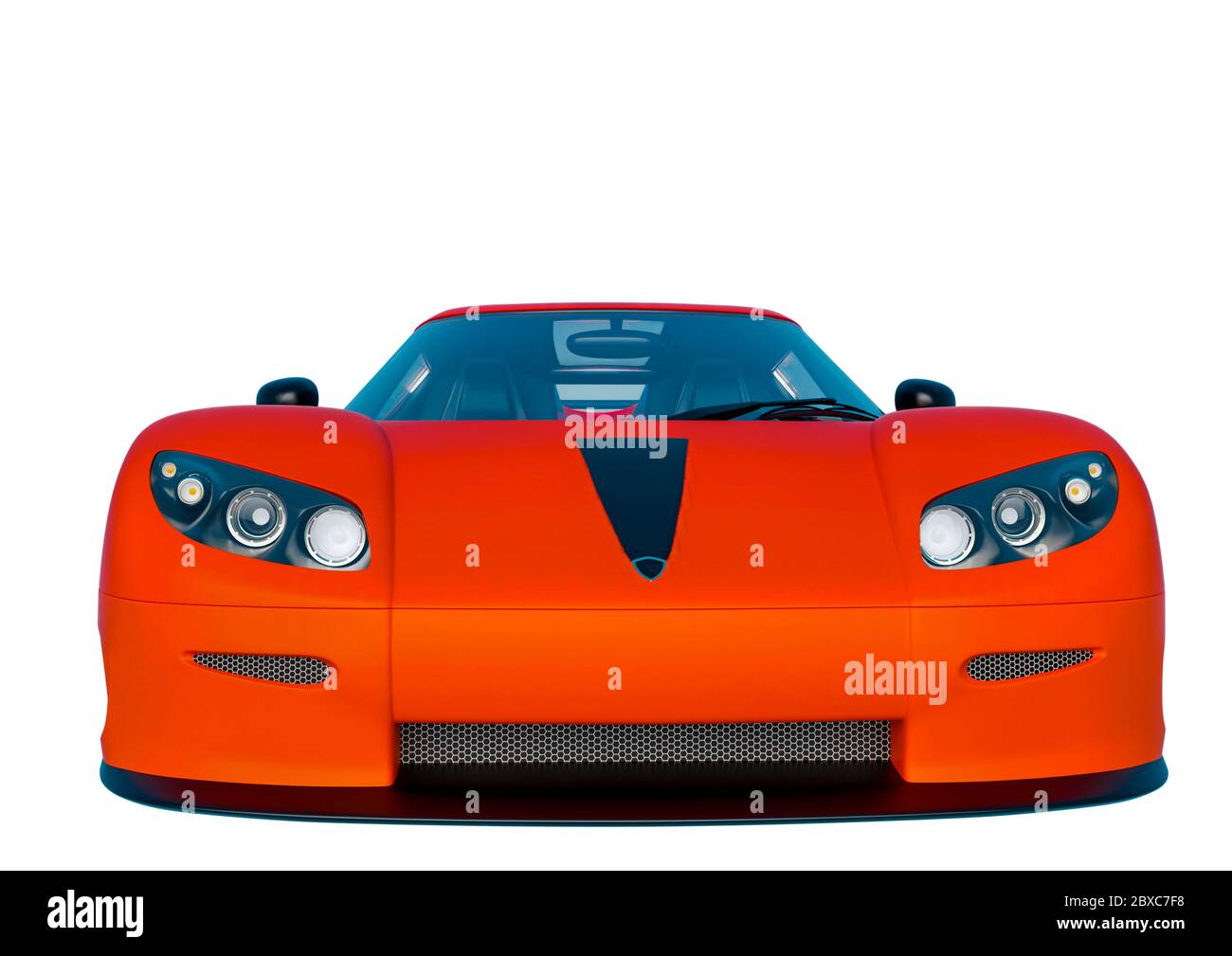 Orange super car Cut Out Stock Images & Pictures - Alamy