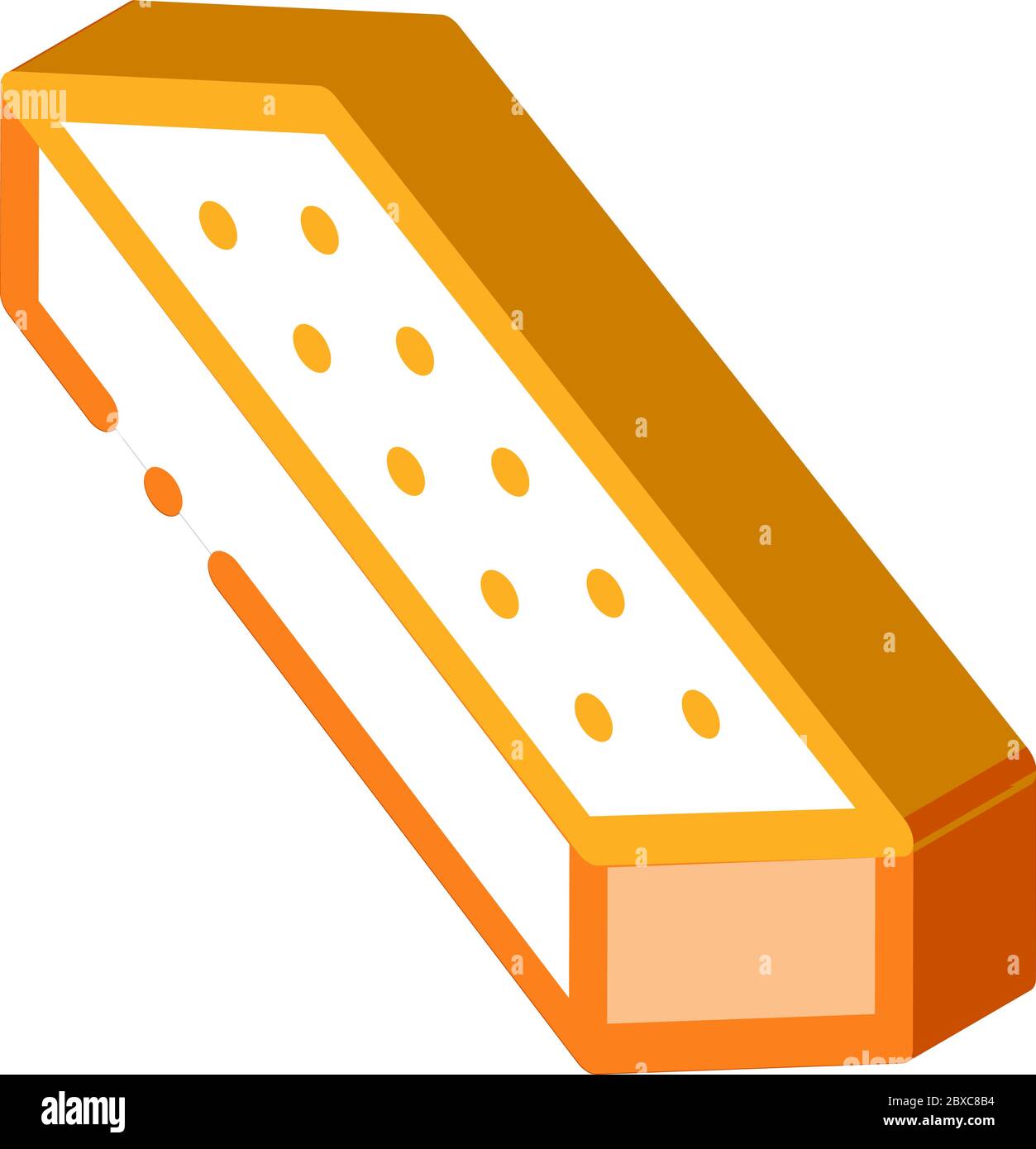 Brick Block Isometric Icon Vector Illustration Stock Vector Image & Art ...