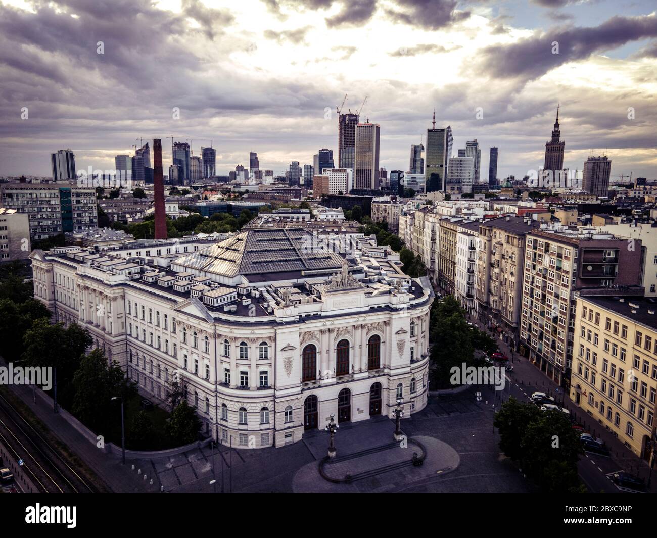 The main building of the Warsaw University of Technology or Warszawa ...