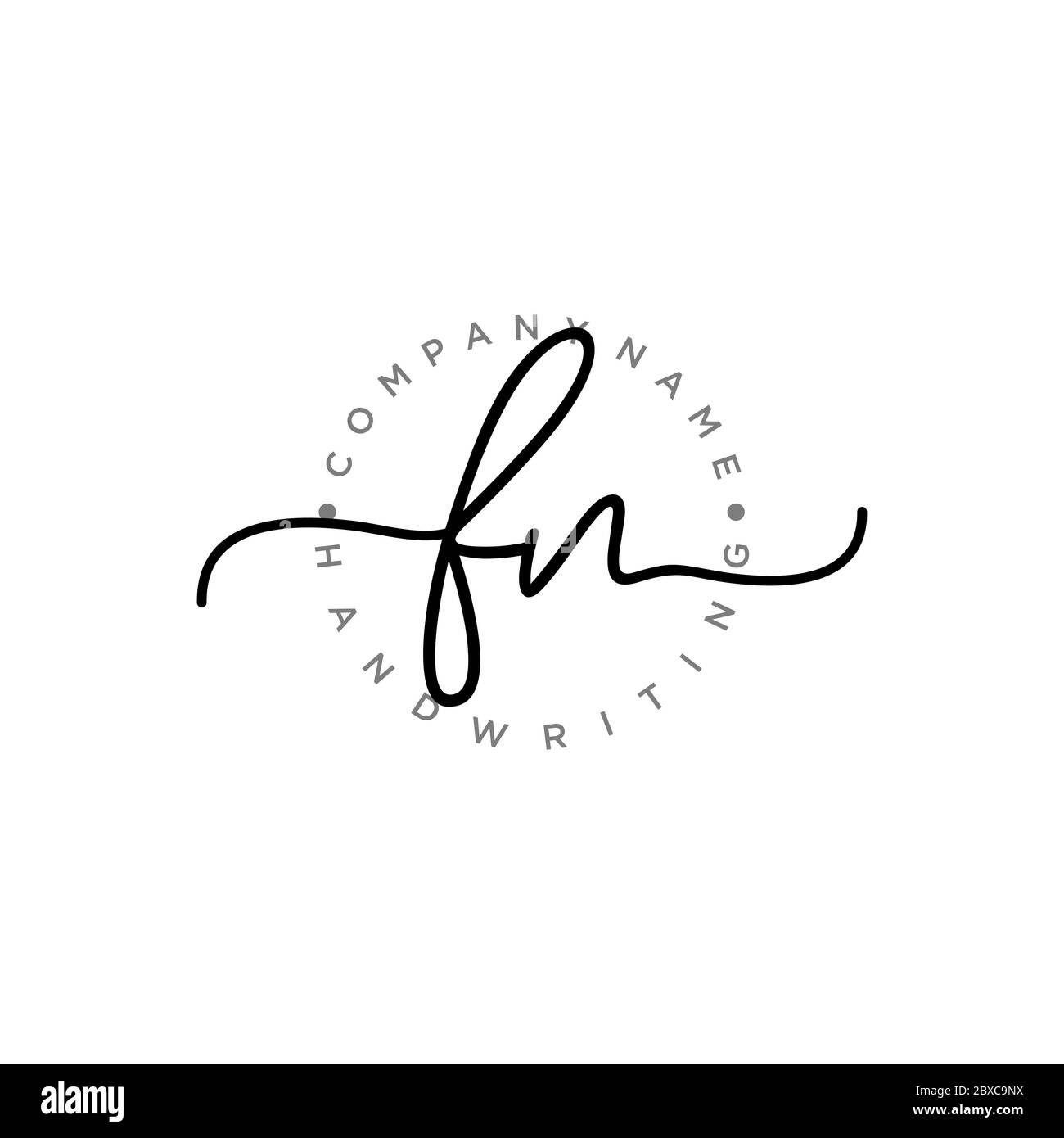 Letter fn logo Stock Vector Images - Alamy