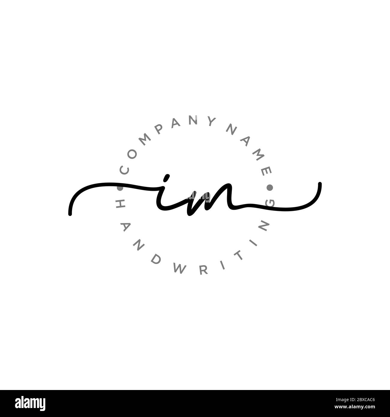 Initial im logo vector vectors Stock Vector Images - Alamy