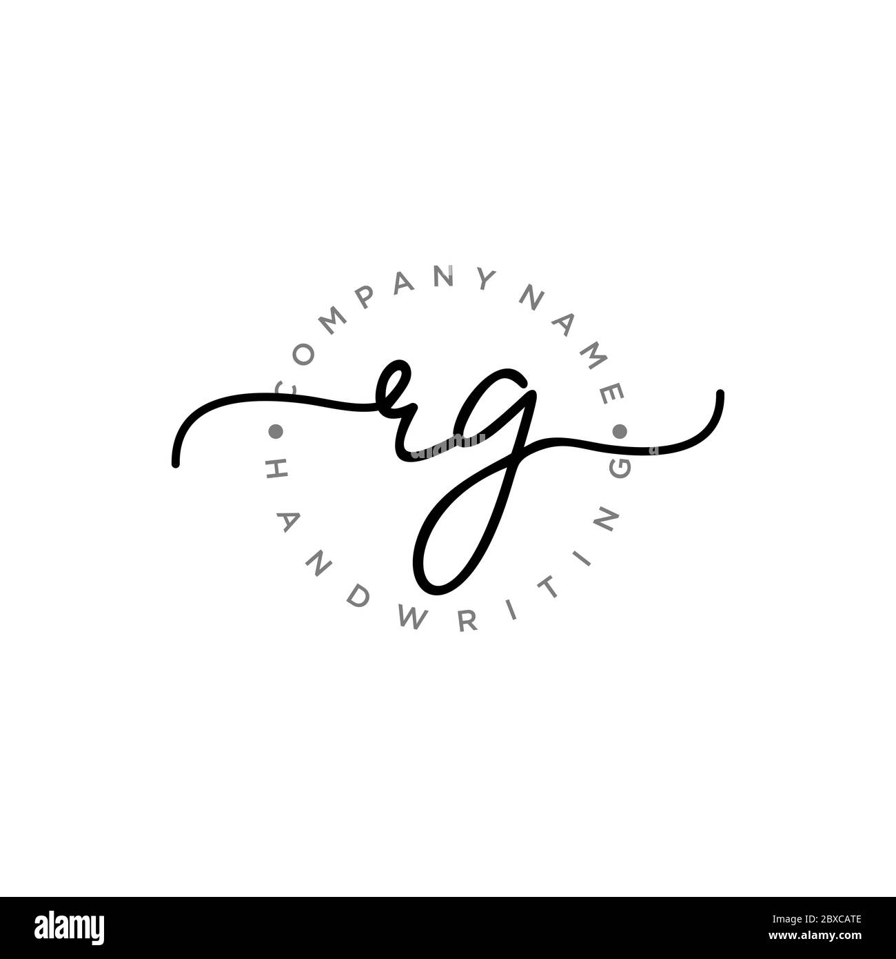 Rg initials logo hi-res stock photography and images - Alamy