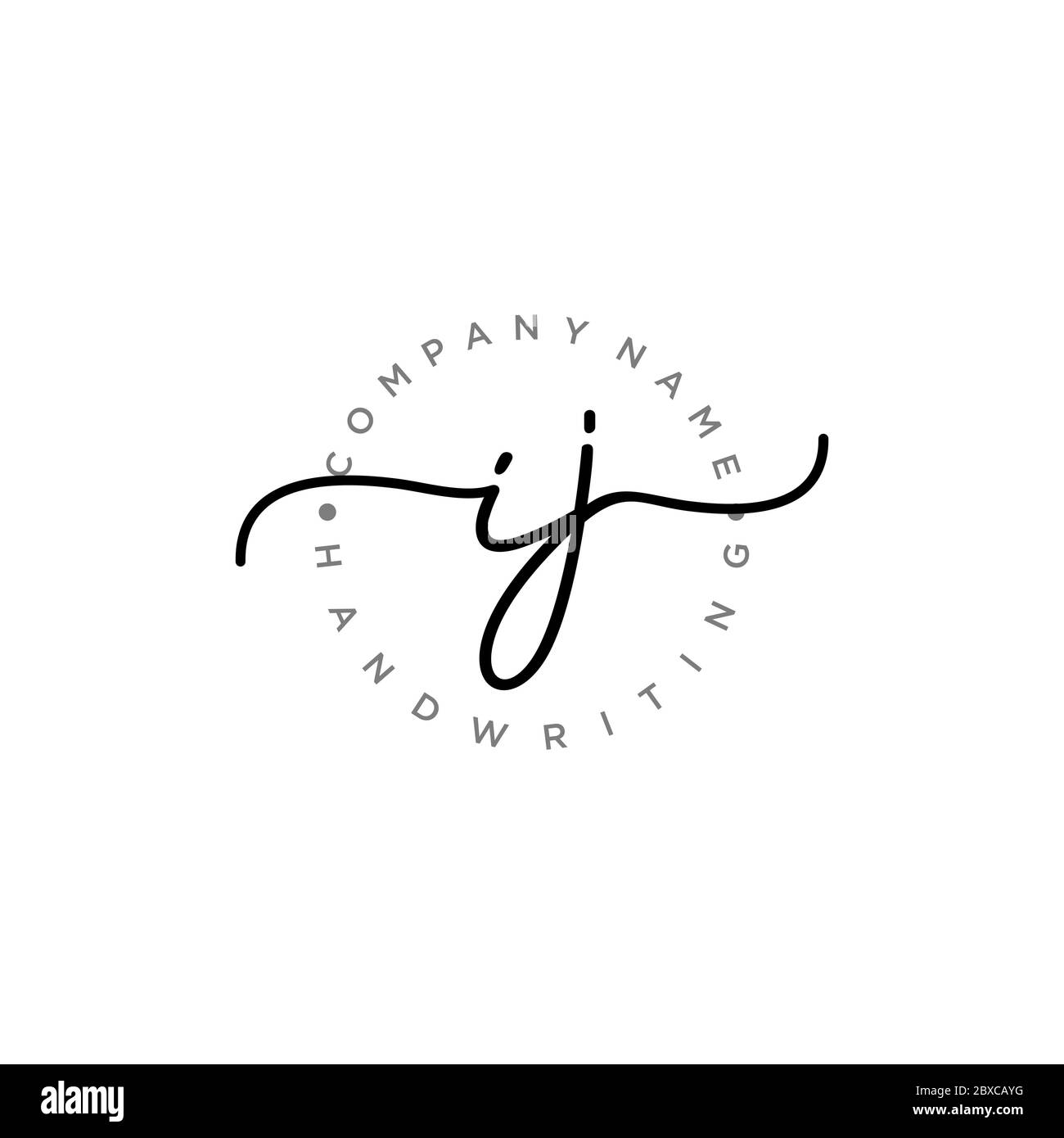 Ij letter Stock Vector Images - Alamy