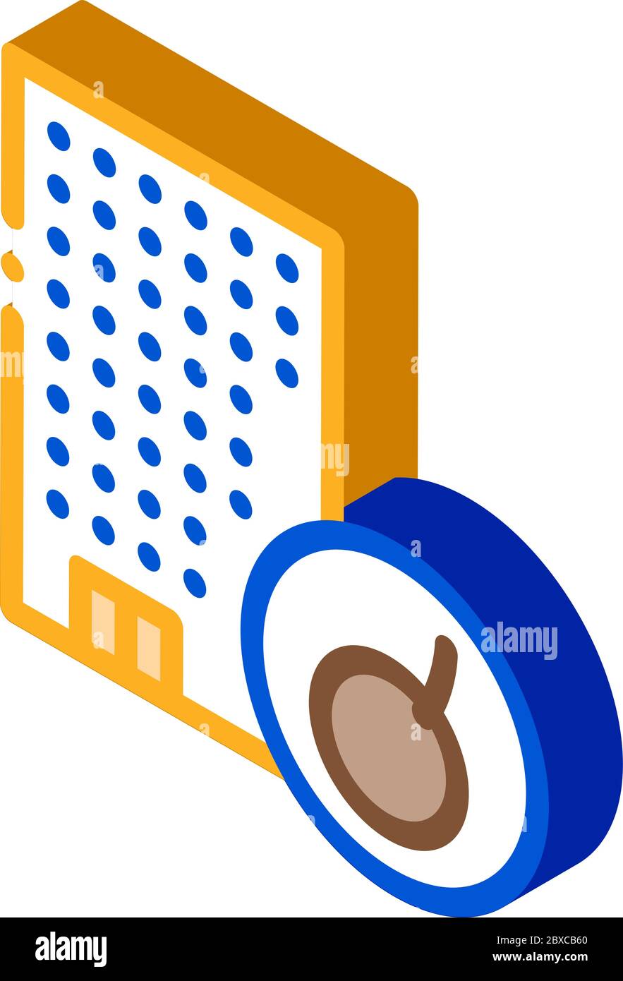 House Bomb Crash isometric icon vector illustration Stock Vector Image ...