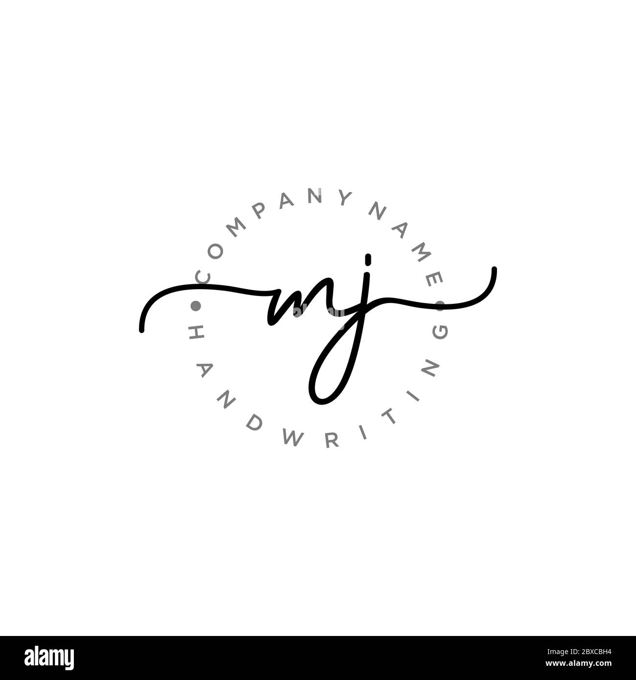 Letter mj vector vectors Stock Vector Images - Alamy