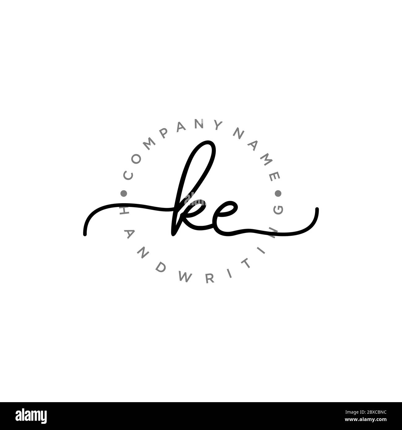 Ke initials logo hi-res stock photography and images - Alamy